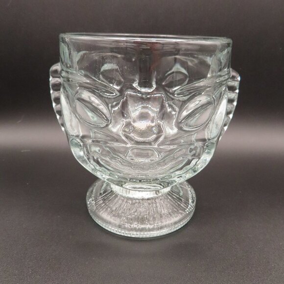 Dining | Clear Glass Mug Goblet Hawaiian Tiki Bar Happy Sad Face ...
